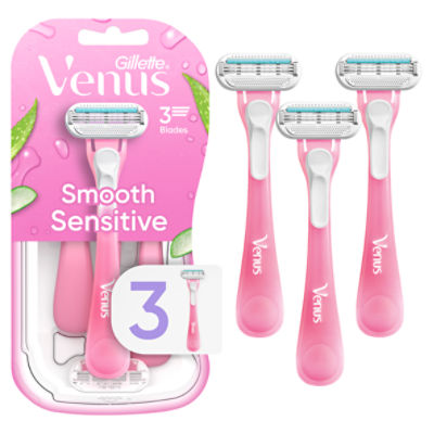 Gillette Venus Sensitive Disposable Razors, 3 count
