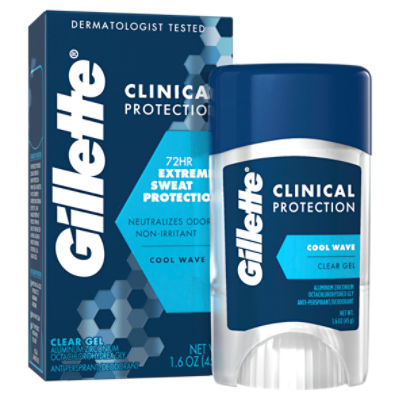 Gillette Clinical Protection Cool Wave Clear Gel Anti-Perspirant ...