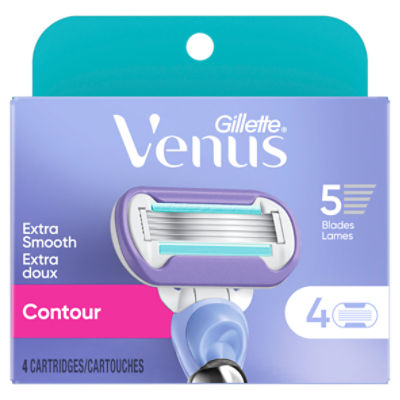 Gillette Venus Swirl & Platinum Deluxe Smooth Cartridges, 4 count