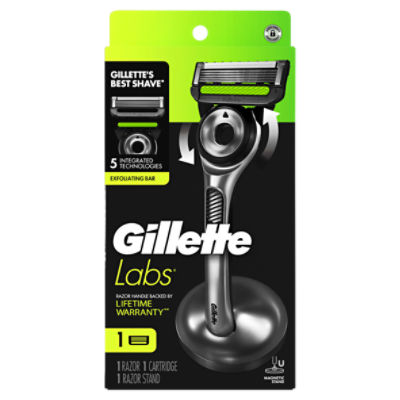 GilletteLabs with Exfoliating Bar by Gillette Razor for Men - 1 Handle ...