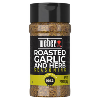 Weber Roasted Garlic & Herb Seasoning, 2.75 oz
