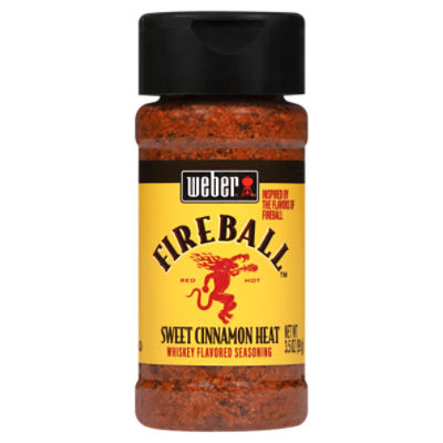 Weber Fireball Red Hot Sweet Cinnamon Heat Whiskey Flavored Seasoning ...