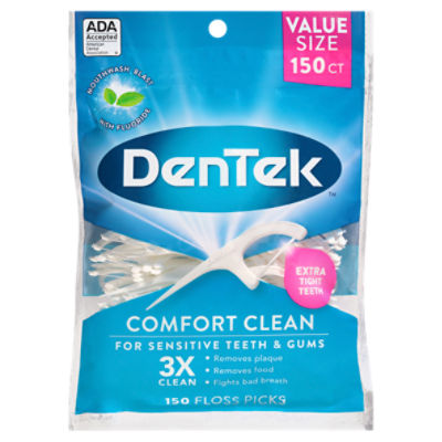 DenTek Comfort Clean Floss Picks Value Size, 150 count - The Fresh Grocer