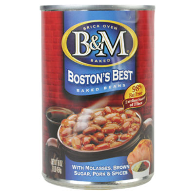 B&M Boston's Best with Molasses, Brown Sugar, Pork & Spices Baked Beans ...