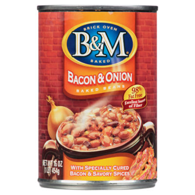 B&M Bacon & Onion Baked Beans, 16 oz - ShopRite