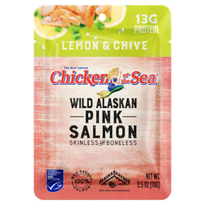 Chicken of the Sea Skinless and Boneless Lemon & Chive Wild-Caught Pink ...