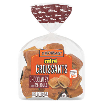 Thomas' Chocolatey Mini Croissants, 15 count, 12.3 oz