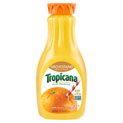 Tropicana Pure Premium Grovestand Lots of Pulp 100% Orange Juice, 52 fl oz