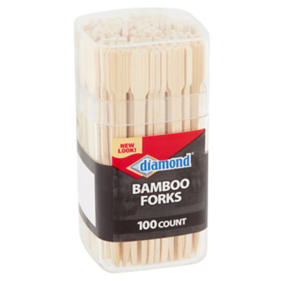 Diamond Bamboo Forks