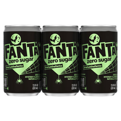 Fanta WTFanta Zero Sugar Black Cans, 7.5 fl oz, 6 Pack - ShopRite