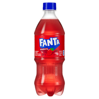 Fanta Strawberry Soda Bottle, 20 fl oz - The Fresh Grocer