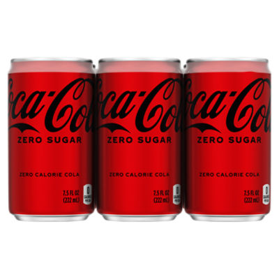 Coca-Cola Zero Sugar Soda, 7.5 fl oz, 6 count - Price Rite