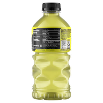 Powerade Nutrition Label