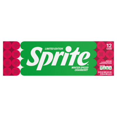 Sprite Winter Spiced Cranberry Soda Limited Edition, 12 fl oz, 12 count