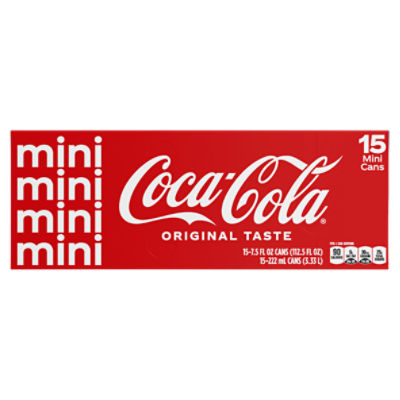 Coca-Cola Cans, 7.5 fl oz, 15 Pack