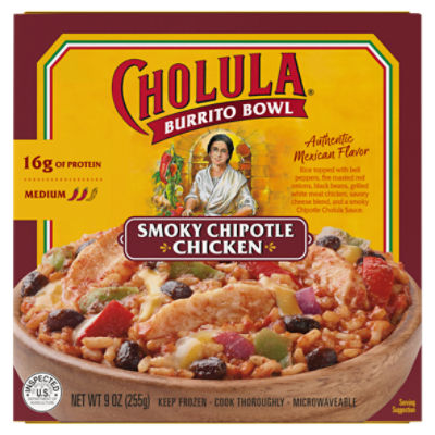 Cholula Frozen Burrito Bowl - Smoky Chipotle Chicken, 9 oz - ShopRite