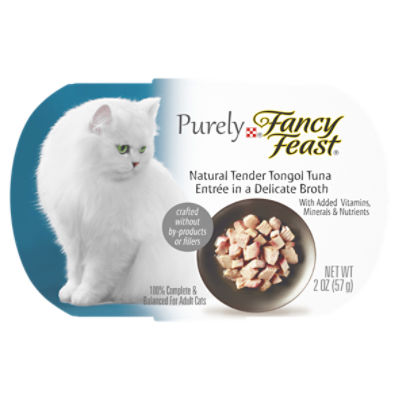 Purina Fancy Feast Natural Wet Cat Food, Purely Natural Tender Tongol ...