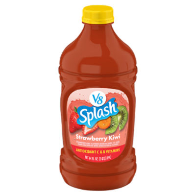 V8 Splash Strawberry Kiwi Juice Beverage, 64 fl oz