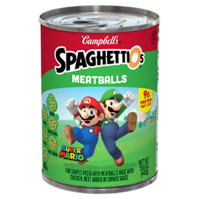 Campbell's Super Mario Meatballs Spaghettios, 15.6 oz