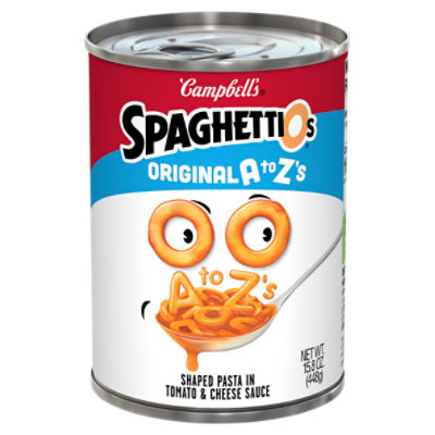 Campbell's SpaghettiOs Original A to Z's Pasta, 15.8 oz