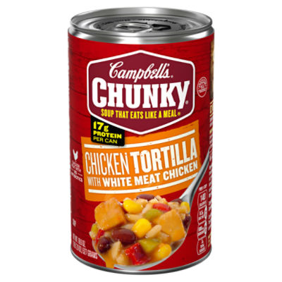 Campbell's Chunky Soup, Chicken Tortilla Soup with Grilled White Meat ...