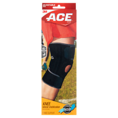 ACE™ Brand Knee Brace with Dual Side Stabilizers, Adjustable, Black ...