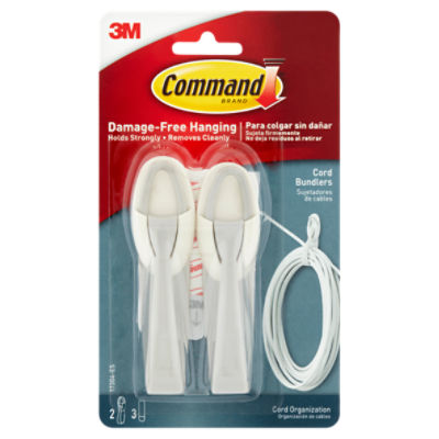 Command Brand White, Cord Bundlers