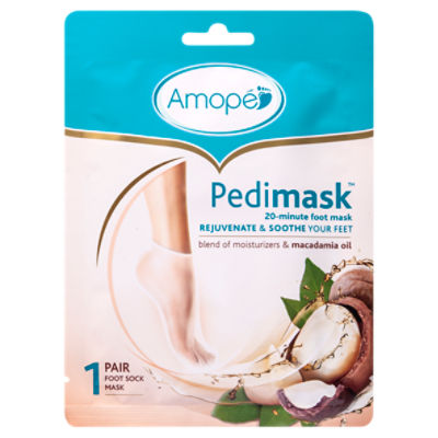 Amopé Pedimask 20-Minute Foot Sock Mask, 1 pair