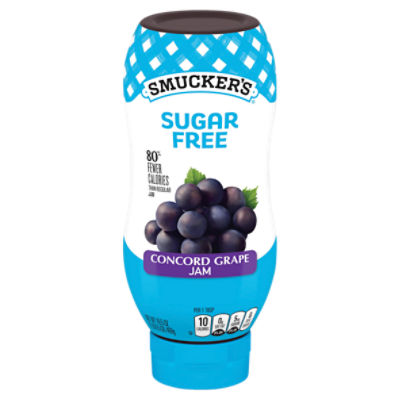 Smucker's Squeeze Sugar Free Concord Grape Jam, 16.5 oz. Bottle - Fairway