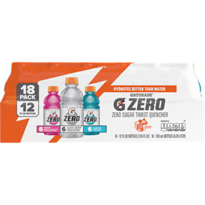 Gatorade Zero Zero Sugar Thirst Quencher, Variety, 12 Fl Oz, 18 Count - The Fresh Grocer