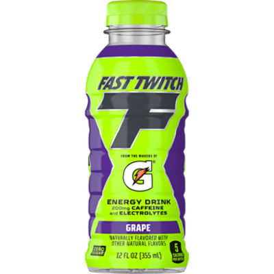 Fast Twitch Energy Drink, Grape, 12 Fl Oz - Price Rite