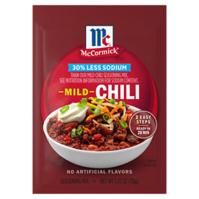 McCormick Mild Chili Seasoning Mix, 1.25 oz