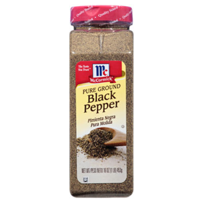 McCormick Pure Ground Black Pepper, 16 oz - ShopRite
