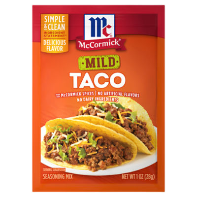 McCormick Taco Seasoning Mix - Mild, 1 oz - The Fresh Grocer
