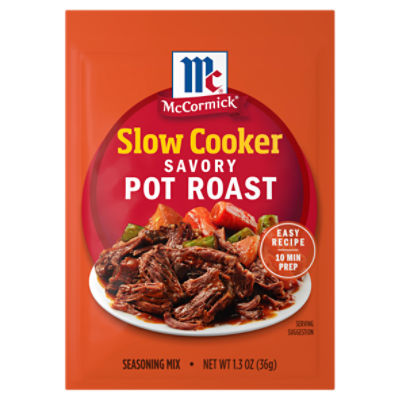 McCormick Slow Cooker Pot Roast Seasoning Mix - Savory, 1.3 oz - Price Rite