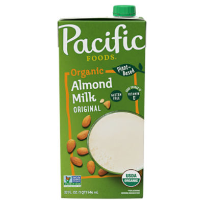 Pacific Foods Original Organic Almond Milk, Plant Based Milk, 32 oz Carton - Fairway