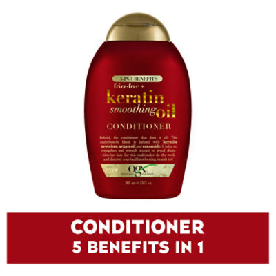 Ogx Frizz-free + Keratin Smoothing Oil, Conditioner