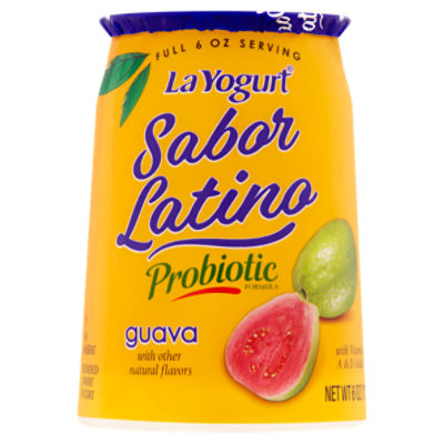 La Yogurt Sabor Latino Probiotic Guava Blended Lowfat Yogurt 6 Oz