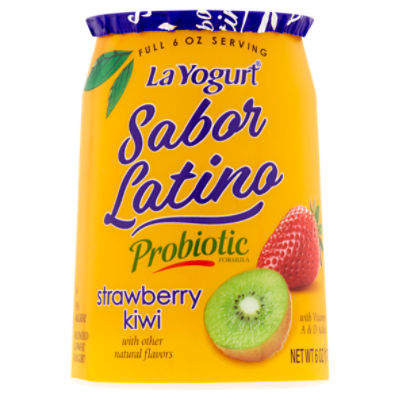 La Yogurt Sabor Latino Probiotic Strawberry Kiwi Blended Lowfat Yogurt ...