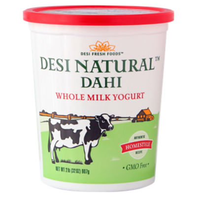 Desi Fresh Foods Desi Natural Dahi Whole Milk Yogurt, 2 lb