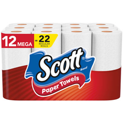 Scott Paper Towels, Choose-A-Sheet - Mega Rolls - ShopRite