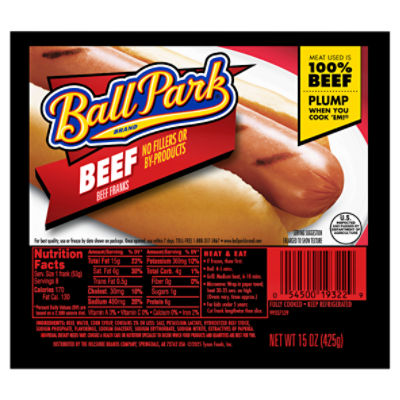 Ball Park Beef Franks, 15 oz