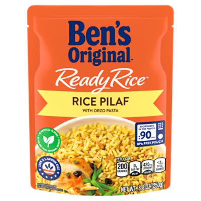 BEN'S ORIGINAL Ready Rice Rice Pilaf Flavored Rice, Easy Dinner Side, 8 ...