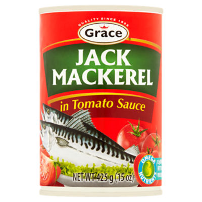 Grace Jack Mackerel in Tomato Sauce, 15 oz - The Fresh Grocer