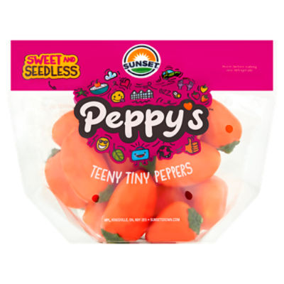 Sunset Peppy's Sweet and Seedless Teeny Tiny Peppers, 4.6 oz - Fairway
