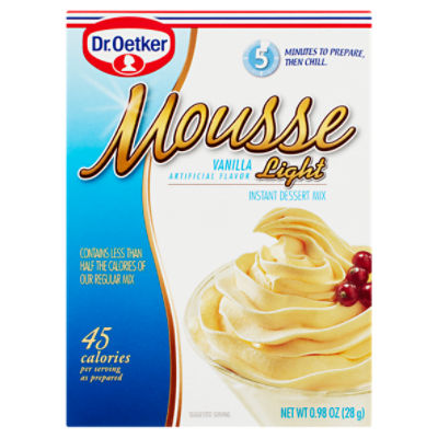 Dr. Oetker Light Vanilla Mousse Instant Dessert Mix, 0.98 oz