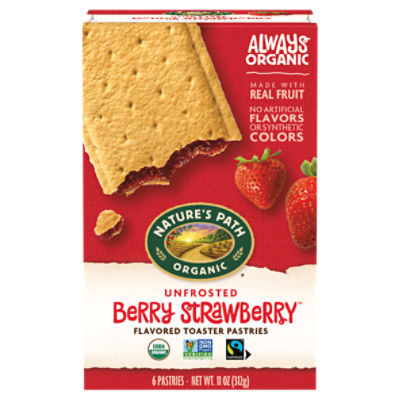 Nature's Path Berry Strawberry Unfrosted Toaster Pastries, 11 oz - ShopRite