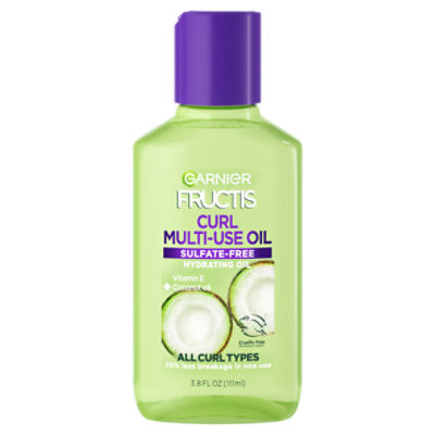 Garnier Fructis Curl Multi-Use Hydrating Oil for All Curl Types, 3 Uses ...