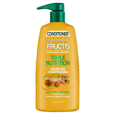 Garnier Fructis Triple Nutrition Conditioner, Dry to Very Dry Hair, 33. ...
