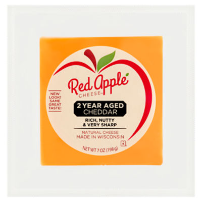 Red Apple Cheese Cheddar Natural Cheese, 7 oz - ShopRite